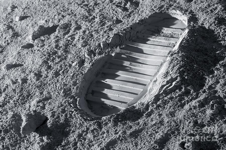 Astronaut Footprint On The Moon Photograph by Detlev van Ravenswaay
