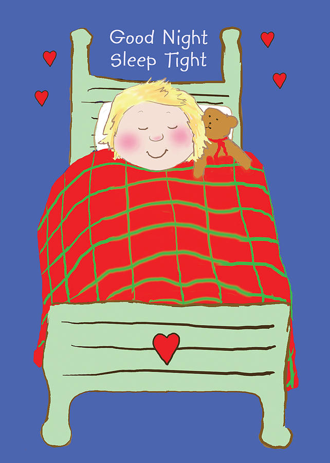 Good Night Sleep Tight Digital Art by Sarah Buell Dowling