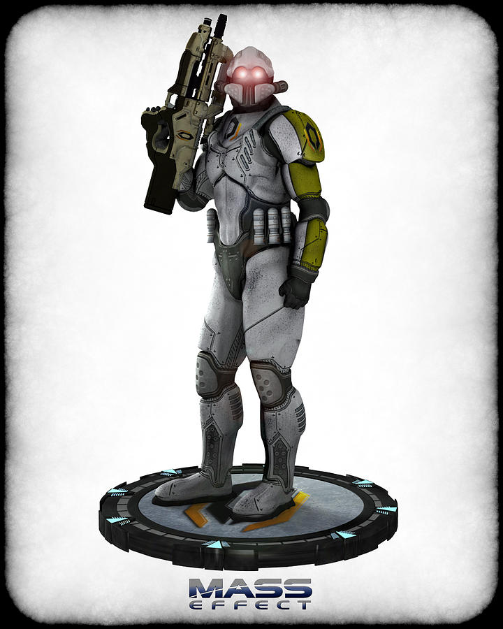 Mass Effect Cerberus Soldier Digital Art By Frederico Borges