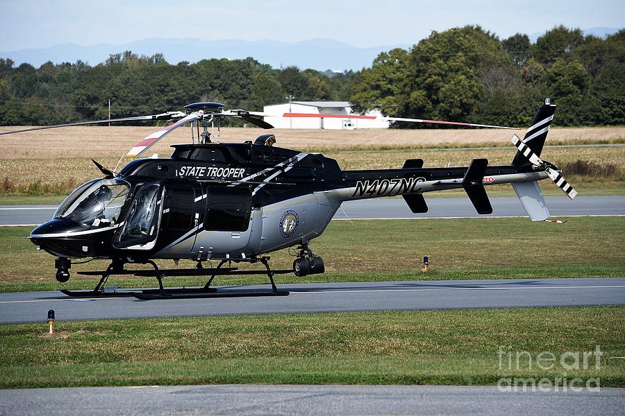North Carolina State Police Helicopter Photograph By Jw Hanley