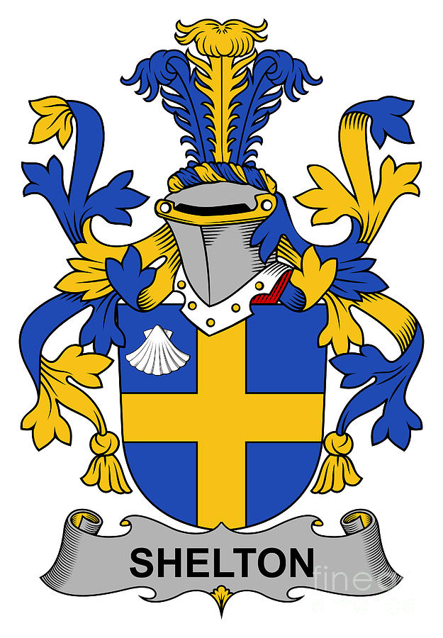 Shelton Coat Of Arms Irish Digital Art By Heraldry