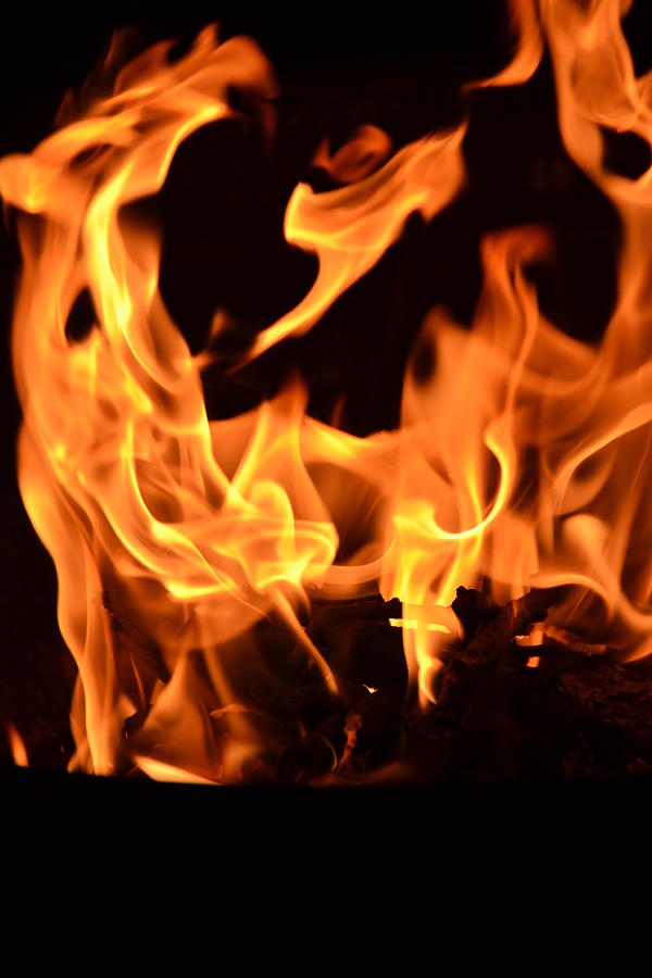 Leaping Flames Photograph by Bonnie Myszka Leaping Flames Photograph by Bonnie Myszka