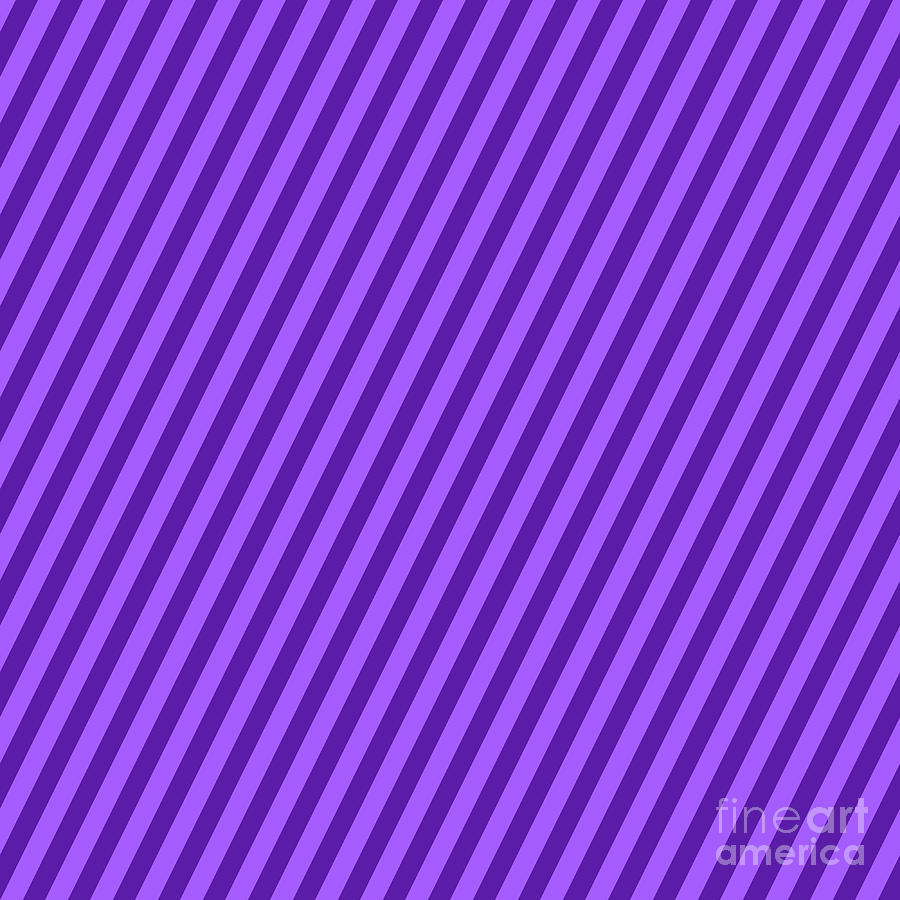 Purple Diagonal Stripe Pattern Digital Art by Tigerlynx