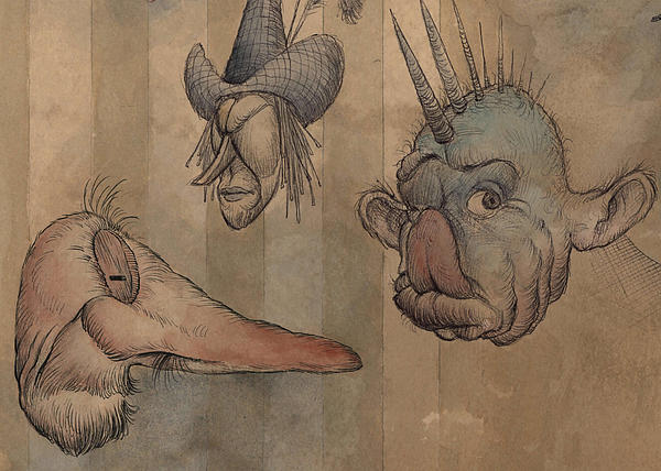 Grotesque Faces II by Don Michael