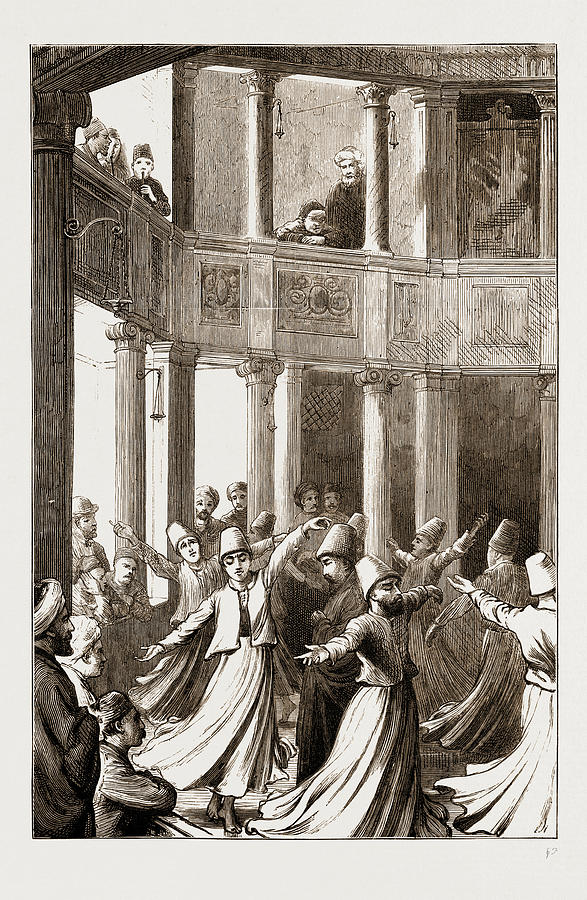 The Eastern Question Dancing Dervishes Drawing by Litz Collection - Pixels