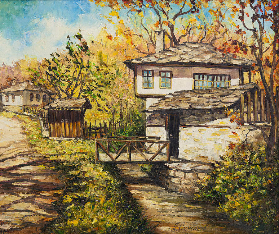 Bulgarian houses - 13 Painting by REDlightIMAGE - Fine Art America
