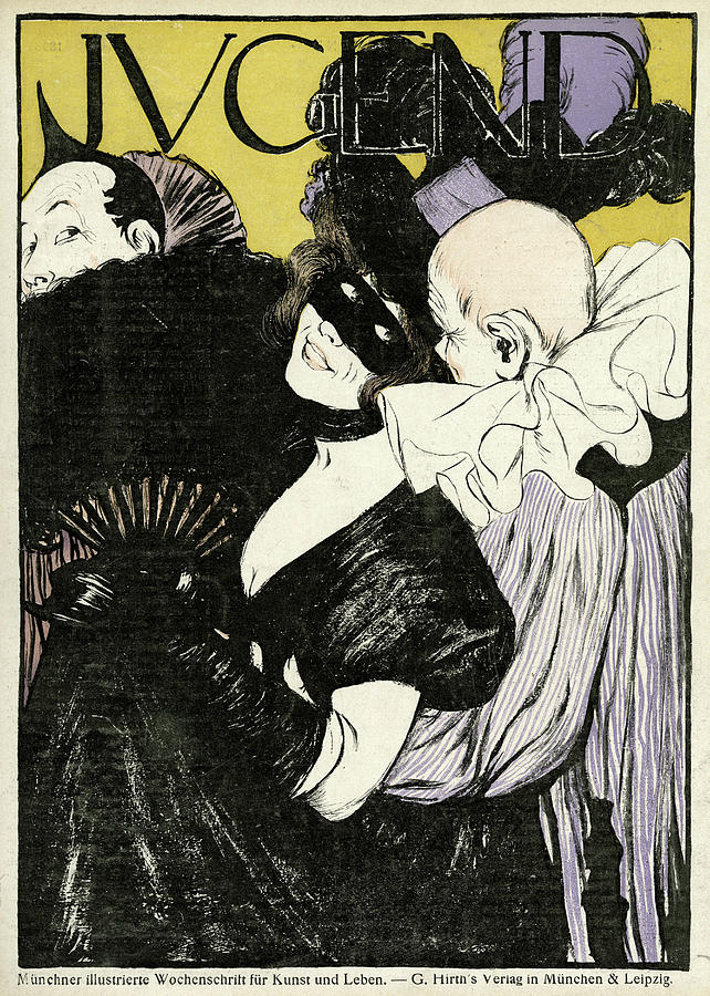 A Masked Lady And Her Companions Drawing by Mary Evans Picture Library ...