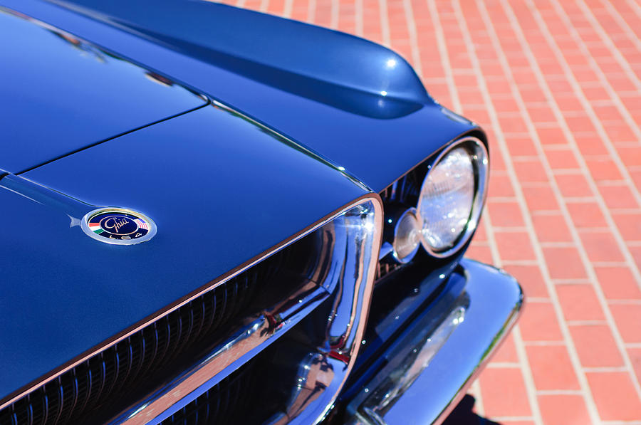 1962 Ghia L6.4 Coupe Grille Emblem Photograph by Jill Reger - Pixels