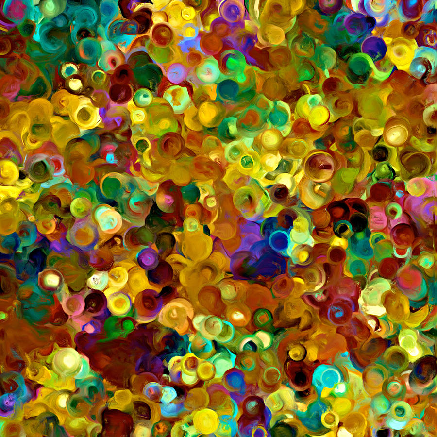 Abstract circles Painting by Lee Ann Asch - Fine Art America