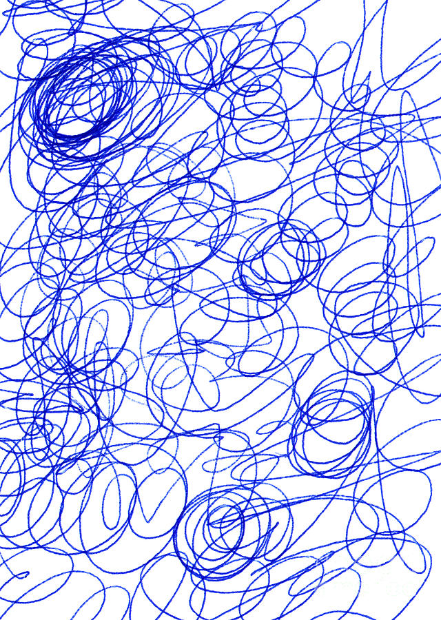 Abstract scribbling Drawing by Shawn Hempel - Fine Art America