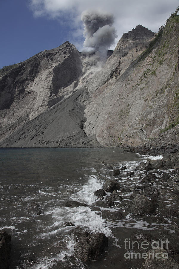 Ash Cloud Rises From Crater Of Batu Photograph by Richard Roscoe - Fine ...