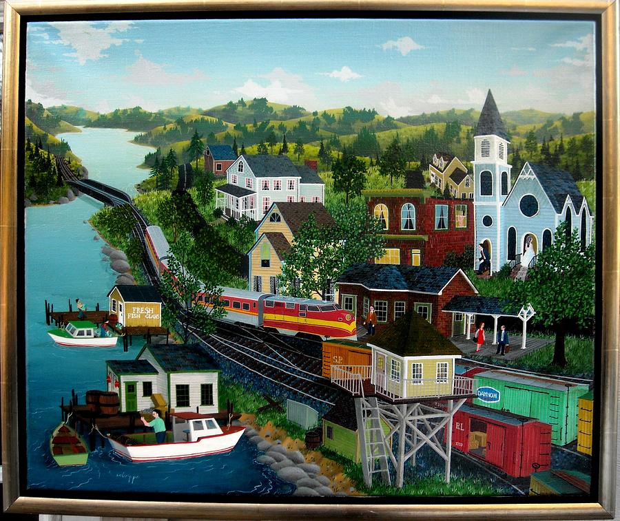 Catching The Train Painting by Robert Logrippo - Fine Art America