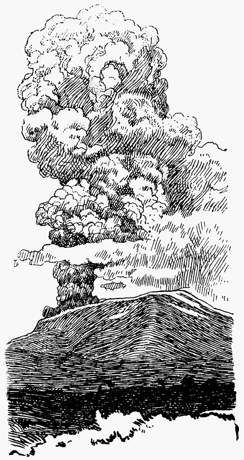 Cloudscape, C1900 Drawing by Granger - Fine Art America