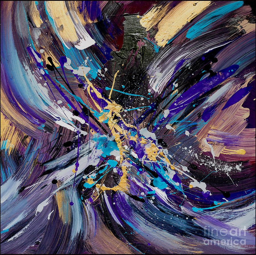 Collide #2 Painting by Roya Gharavi - Fine Art America