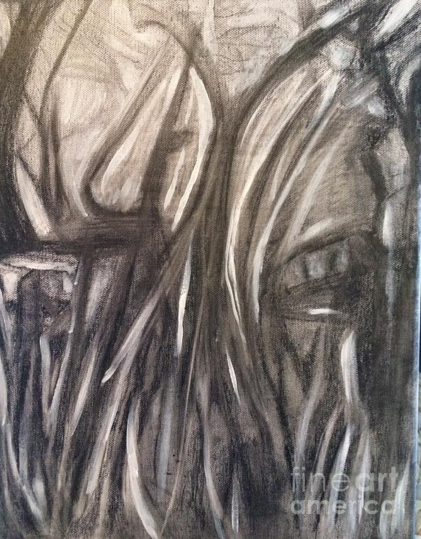Dark Tree Drawing by Shelly Williams - Fine Art America