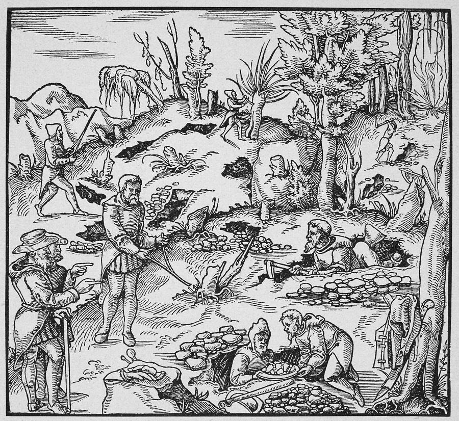 Dowsing Painting by Granger - Fine Art America