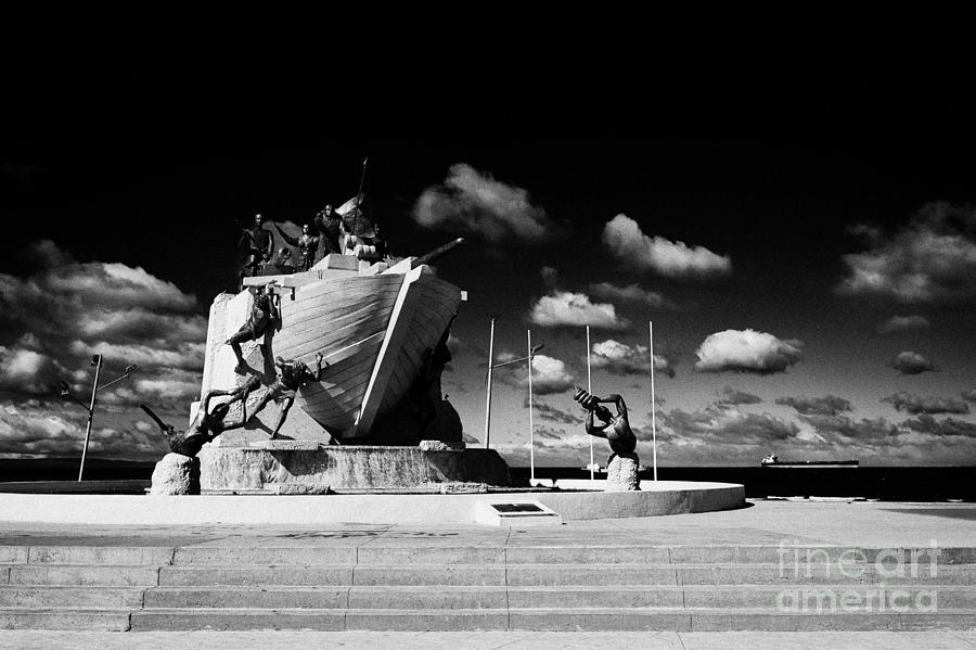 goleta ancud schooner monument fountain Punta Arenas Chile Photograph ...