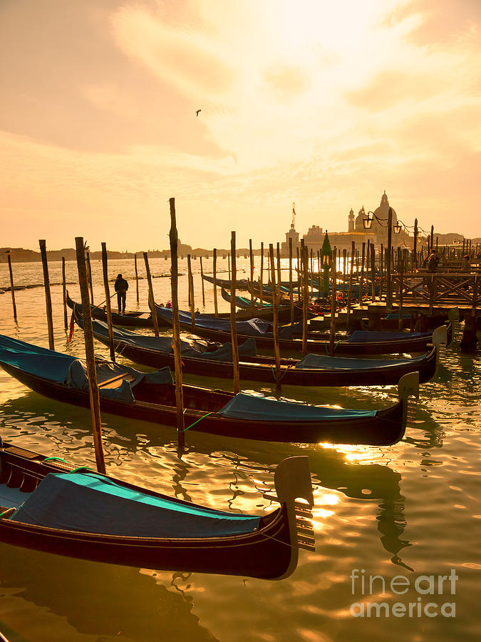 Grand Canal at sunset - Venice Photograph by Luciano Mortula - Pixels