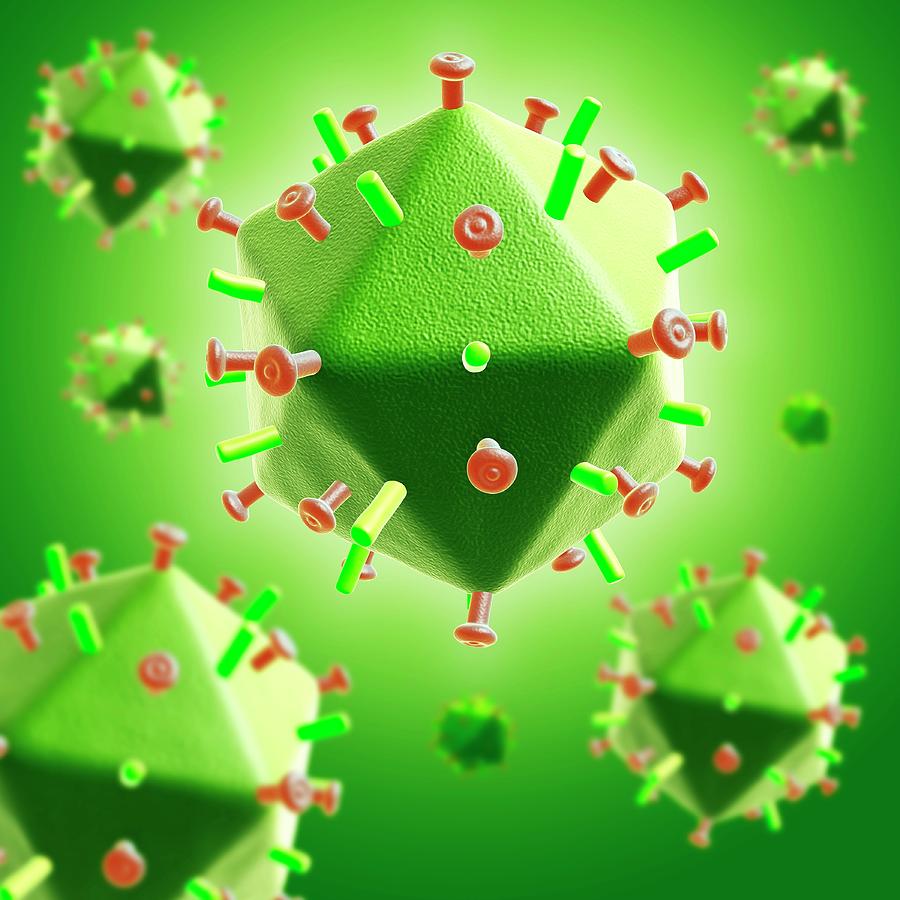 Hiv Virus Particles Photograph by Pixologicstudio/science Photo Library | Fine Art America