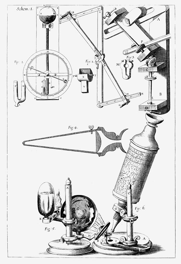 Hooke: Microscope, 1665 Photograph by Granger - Pixels
