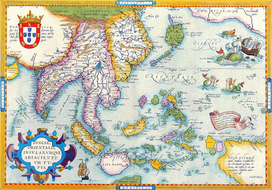 Map of South East Asia Drawing by Indian Summer