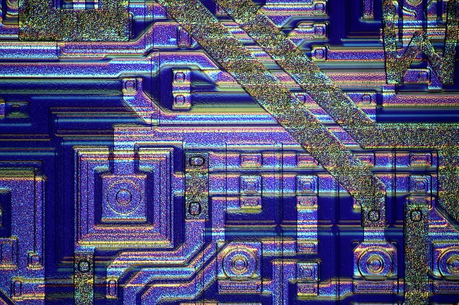 Microchip Surface Photograph by Frank Fox - Fine Art America