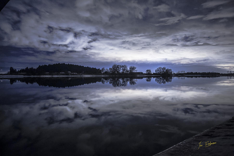 Night Reflections Digital Art by Jon Erdmann - Fine Art America