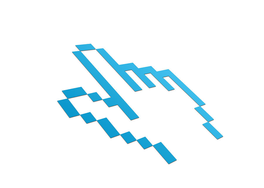 Perspective Computer Cursor #1 Drawing by Aged Pixel - Pixels Merch