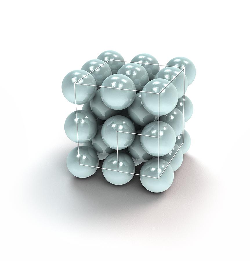 Space-centred cubic crystal structure Photograph by Science Photo ...