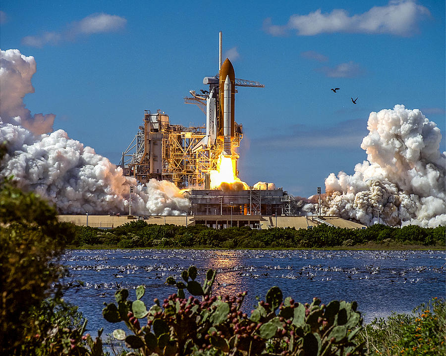 Space Shuttle Atlantis Launch Photograph by Chad Rowe - Fine Art America