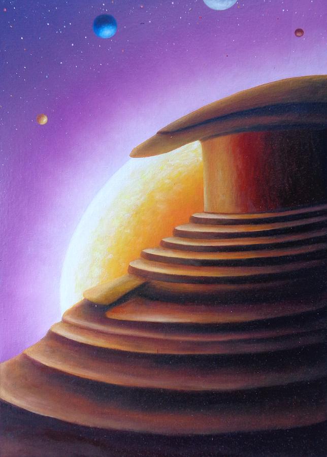 The High Steps Drawing by Isaac Leal - Pixels