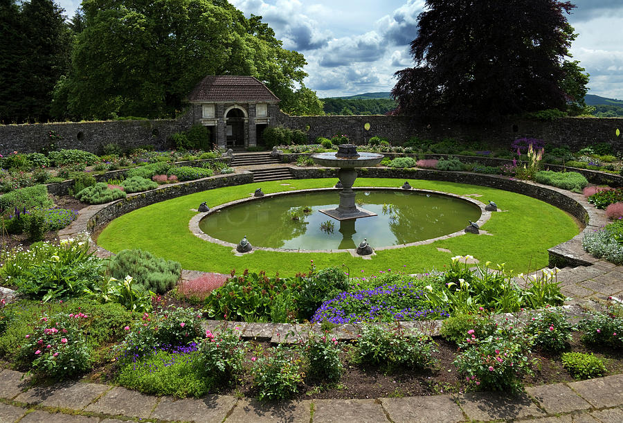The Sunken Garden With Circular Photograph by Panoramic Images - Fine ...