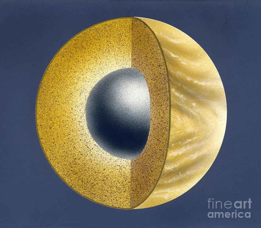 Venus's Internal Structure, Artwork Photograph by David A. Hardy - Fine ...