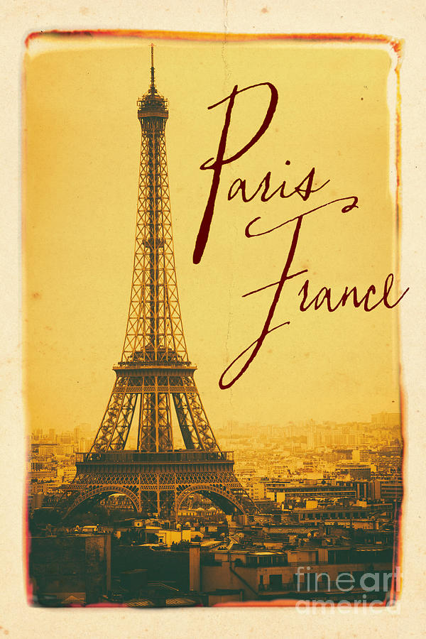 Vintage Eiffel Tower Photograph By Ron Sumners Fine Art America