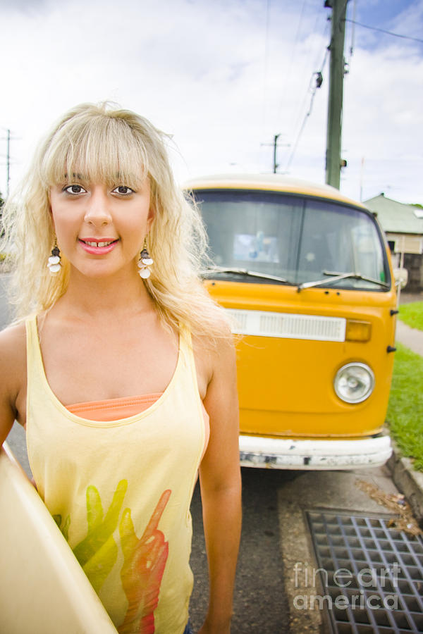 Vintage Surfer Portrait Photograph by Jorgo Photography - Fine Art America
