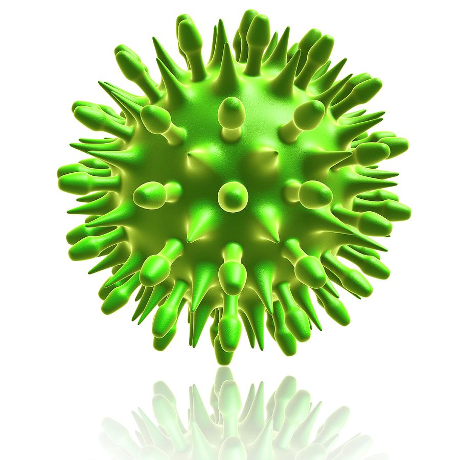 Virus Particle Photograph by Pixologicstudio/science Photo Library - Fine Art America