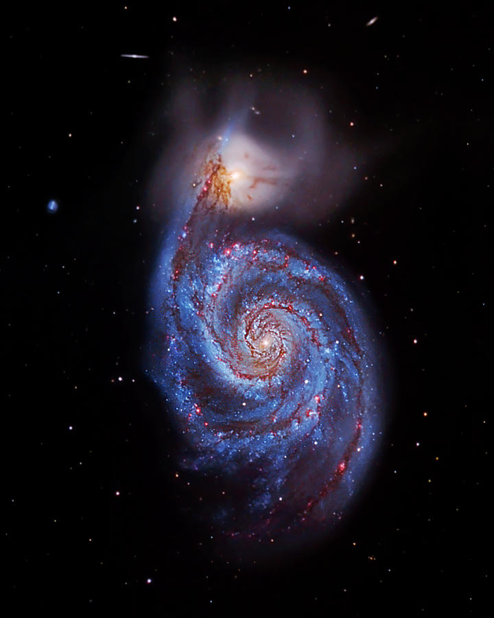 Whirlpool Galaxy Photograph by Tony & Daphne Hallas/science Photo ...