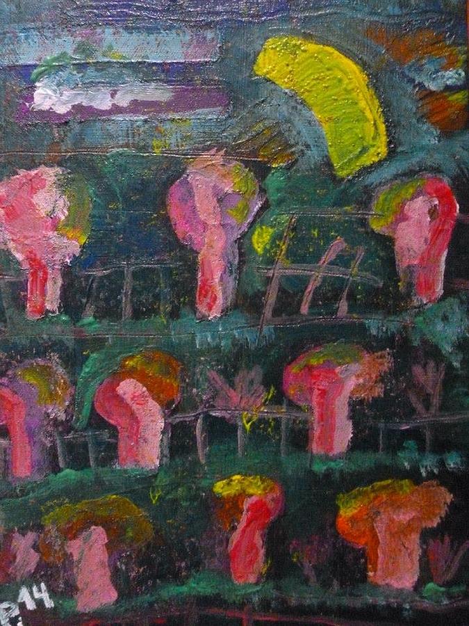 Pink Trees Painting by Peter Davidkov - Fine Art America