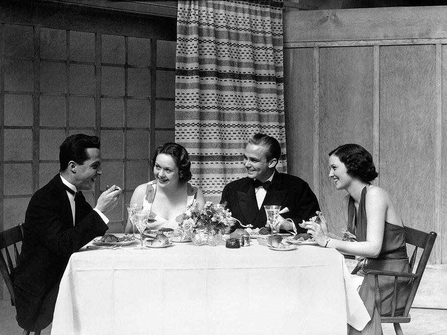 1930s Two Couples Men Women Formal Photograph by Vintage Images | Fine ...