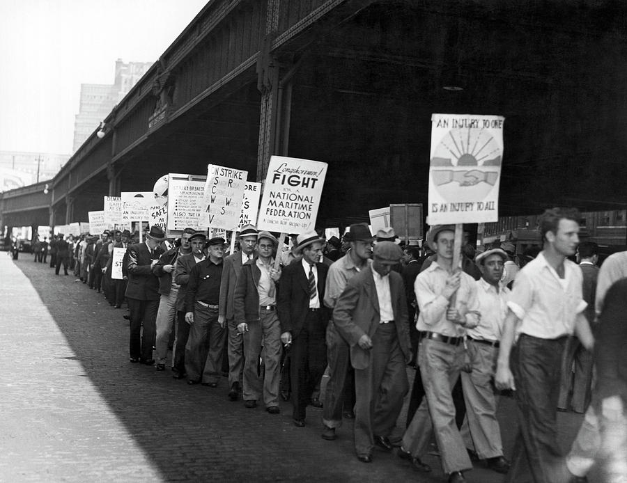 1936 Maritime Strike Photograph by Underwood Archives - Fine Art America