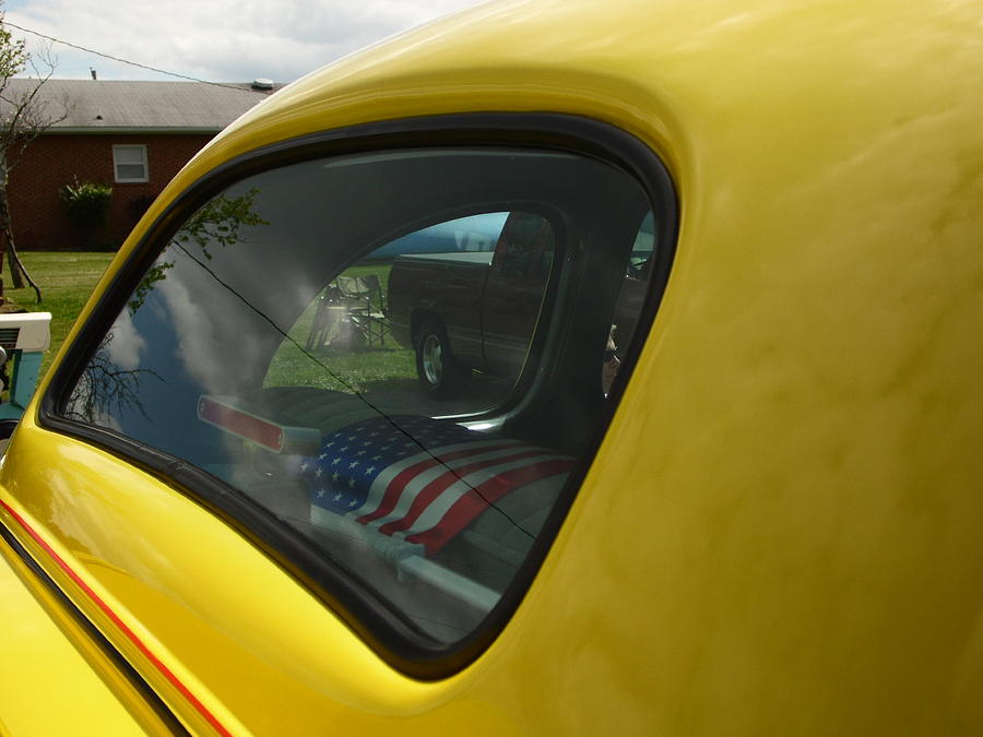 Car window reflection Photograph by Karl Rose - Fine Art America
