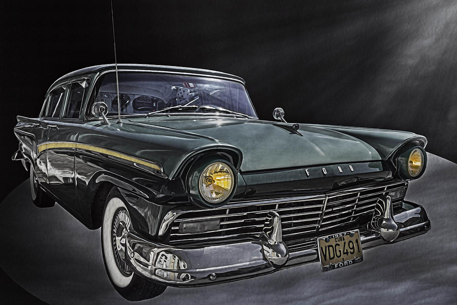 1957 Ford Pyrography by Paul Pascal - Fine Art America