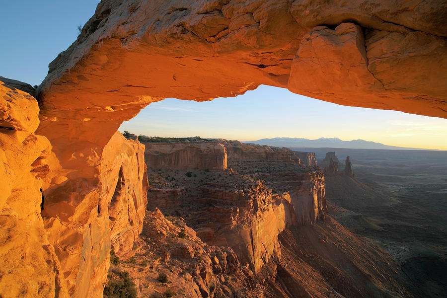 A Sunrise Lit Arch, Canyonlands Photograph by Whit Richardson - Fine ...