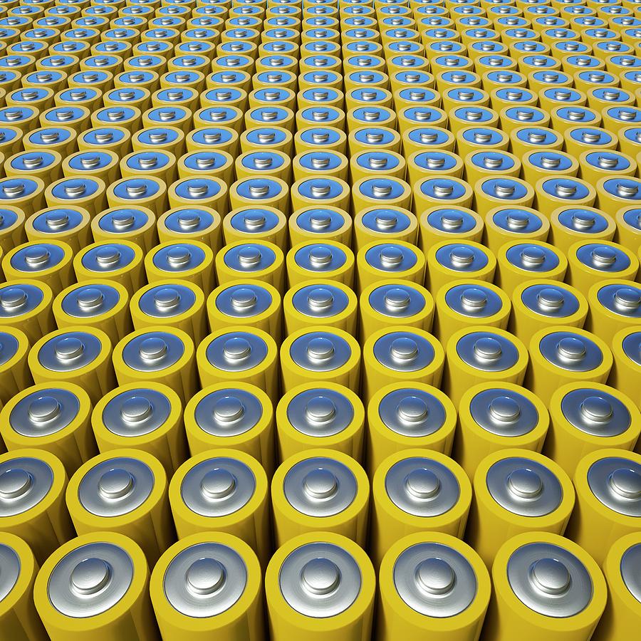 Battery Or Supercapacitor Array Photograph by David Parker/science ...