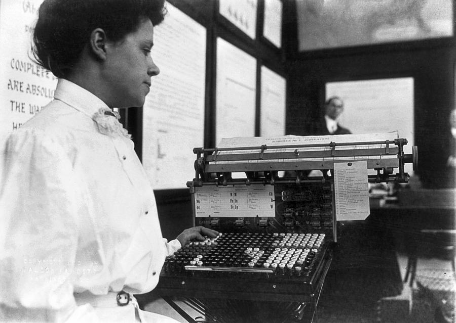 Census Tabulator, C1908 Photograph by Granger - Pixels