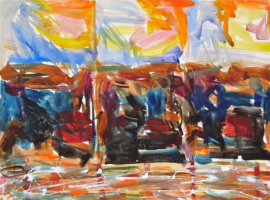 Color Repetition Painting by Troy Thomas - Fine Art America