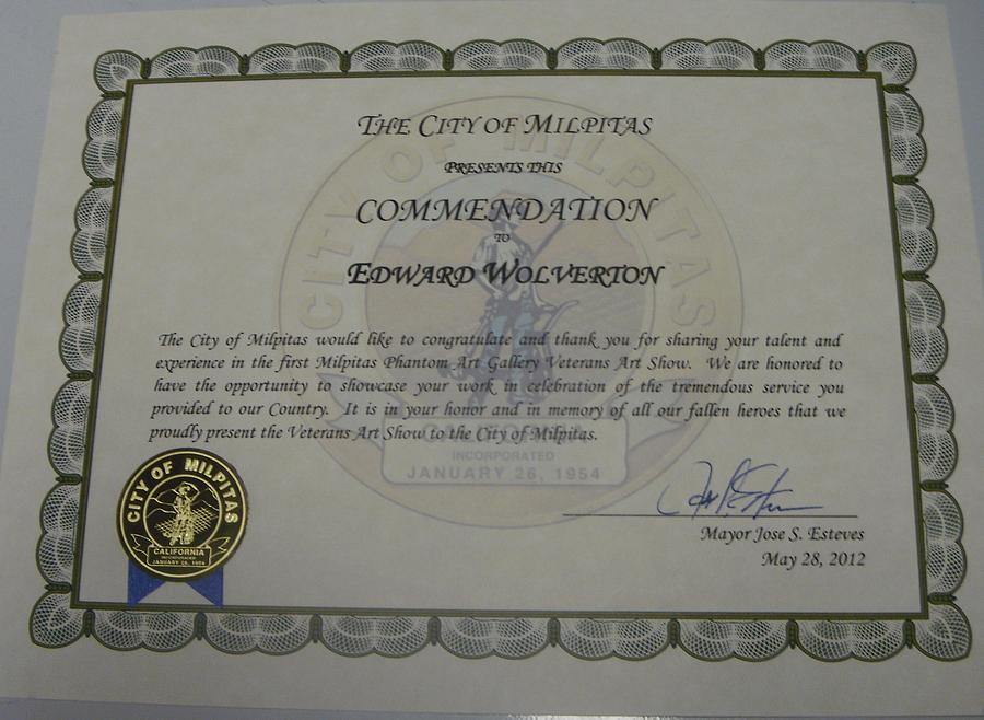 Commendation Photograph by Edward Wolverton - Fine Art America