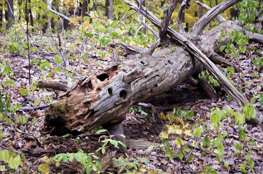 Dead tree Painting by Jeelan Clark - Fine Art America