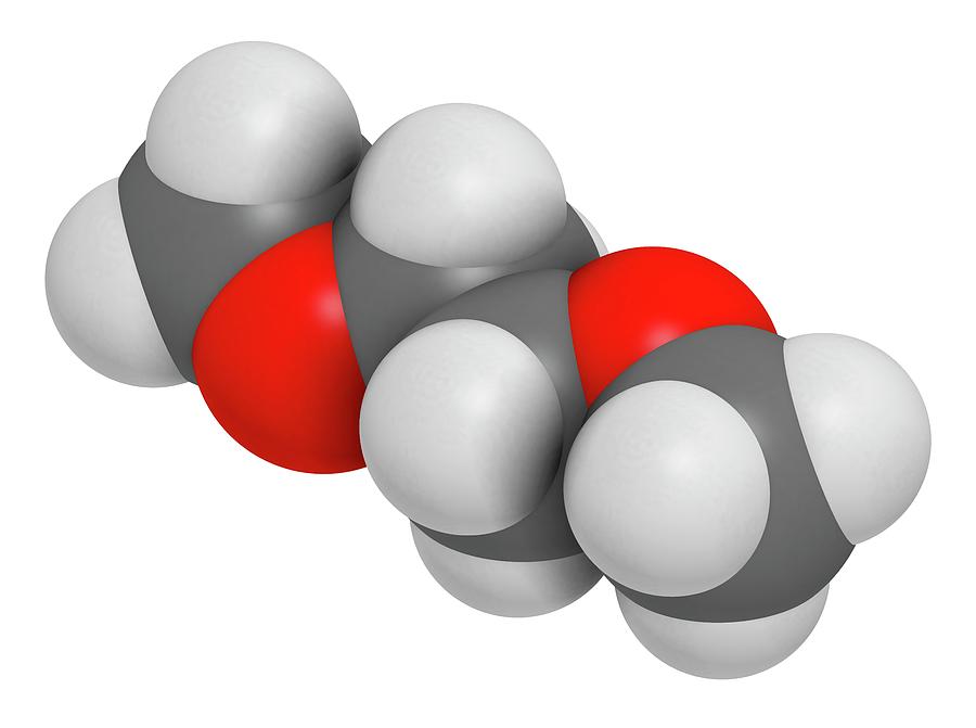 Dimethoxyethane Molecule #2 by Science Photo Library