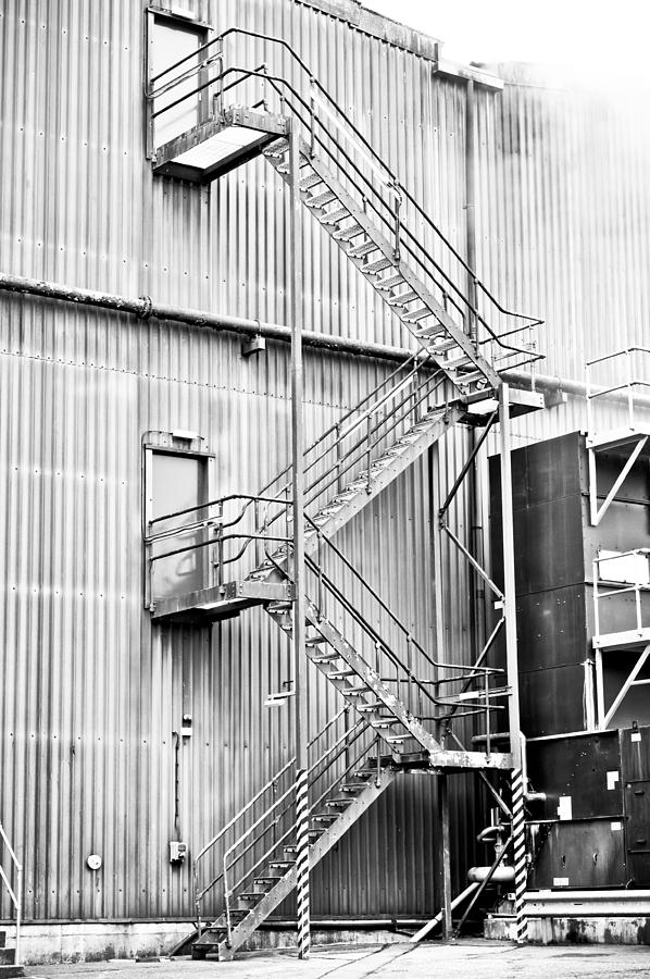 Factory steps Photograph by Tom Gowanlock